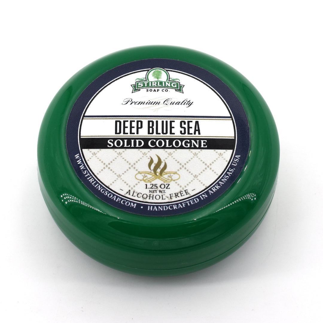 Deep Blue Sea - Solid Cologne Jar – Stirling Soap Company