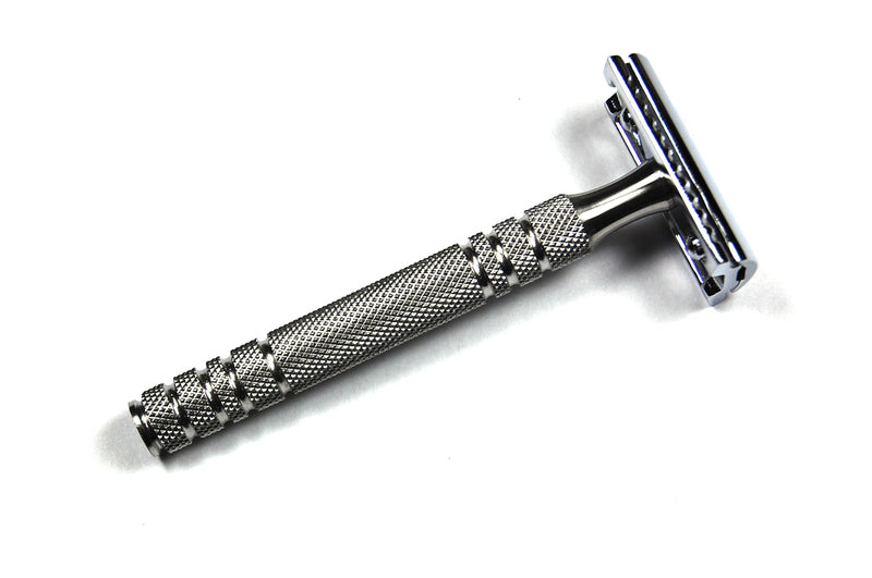 Stainless Steel Handle DE Razor (DE3P6S) – Stirling Soap Company